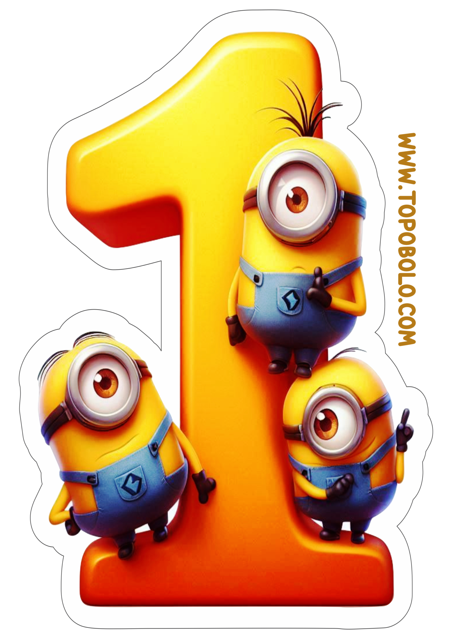 Minions meu malvado favorito decoração de aniversário infantil número 1 ...