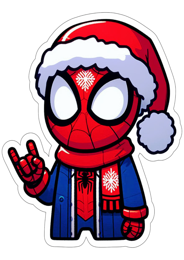 Desenho simples de natal Homem-Aranha spider-man gorro do papai noel ...
